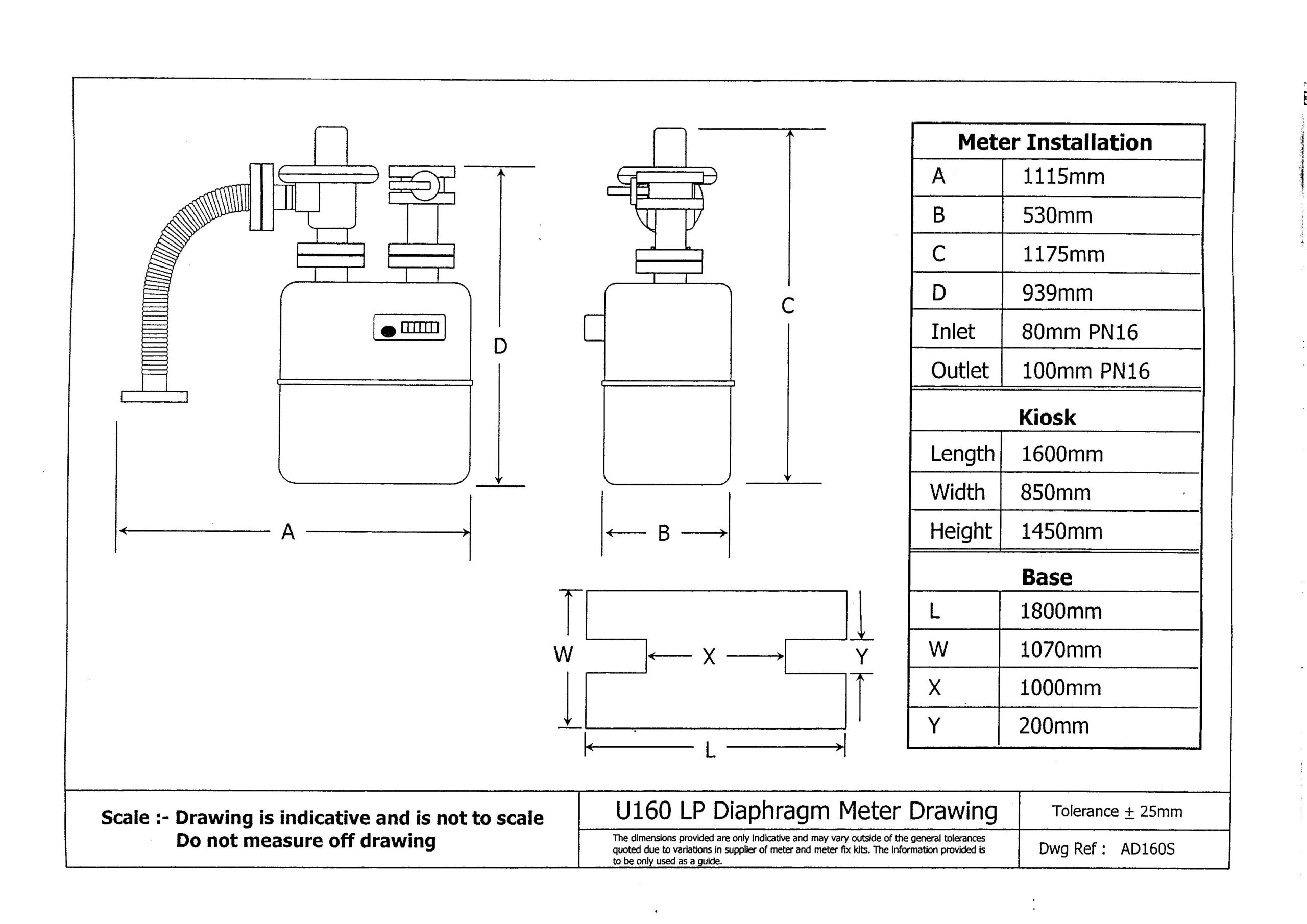 U160 Gas meter - Supply and Fit - Niccolo Metering
